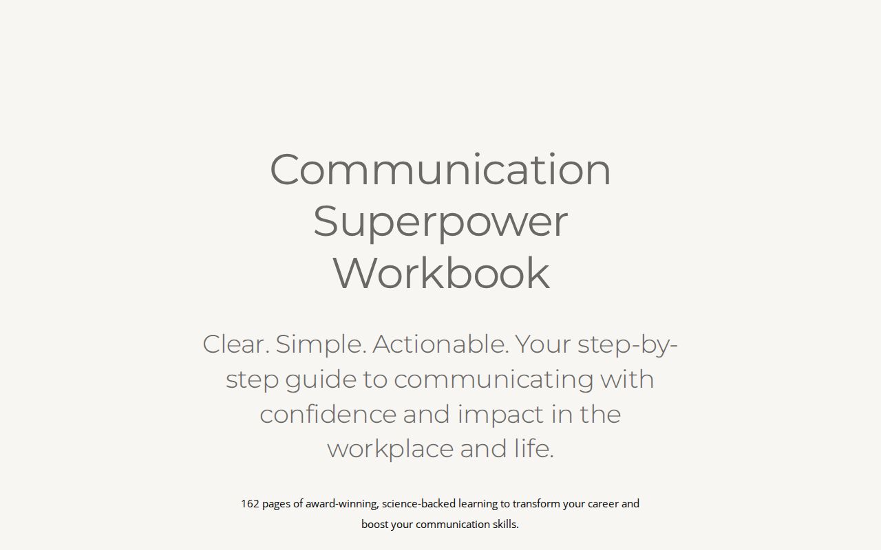 Communication Workbook
